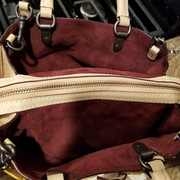 Coach | Bags | Coach Rogue Tea Rose Pebble Leather Bag | Poshmark